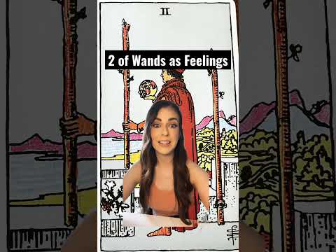 Tarot Cards as Feelings: 2 of Wands #shorts #tarotcardmeaning #howdotheyfeel