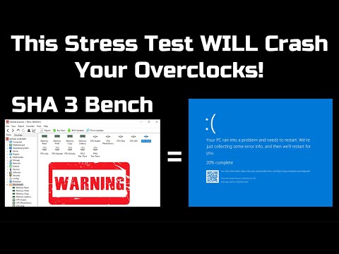 The Ultimate CPU Stress Test WILL Crash Your PC Overclocks - SHA 3