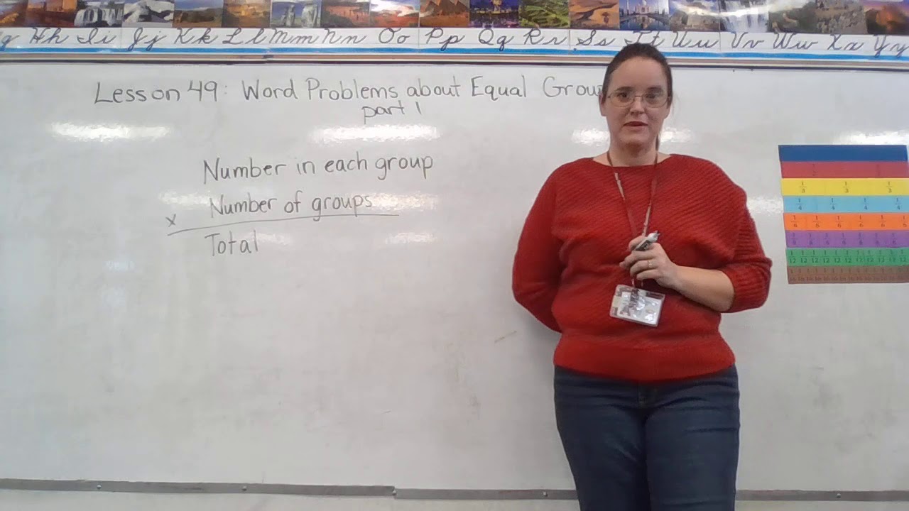 Word Problems about Equal Groups part 1 (B4L49)