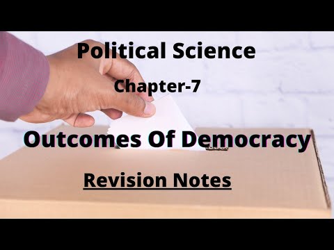 CBSE Class-10 Social Science Notes 📝|Political Science Ch-7 Outcomes of Democracy| 🔥 #CBSE #Shorts