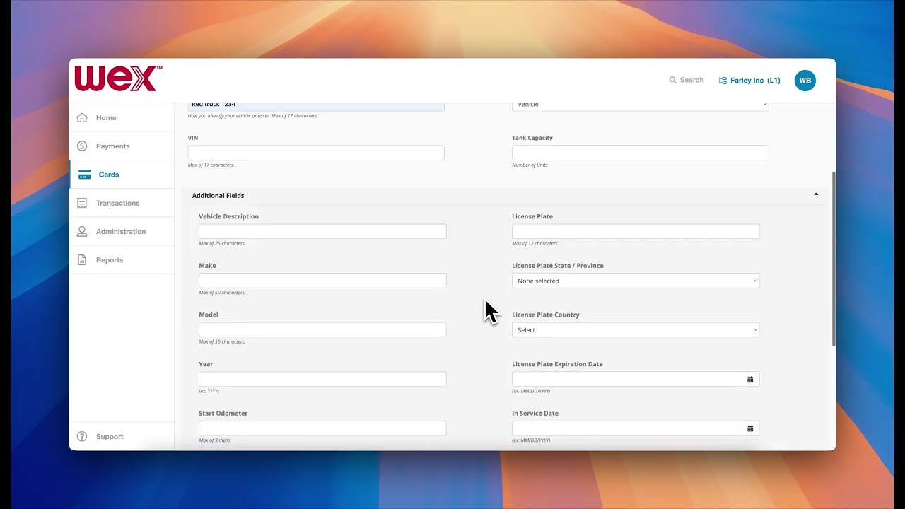 Card & Driver Management Demo