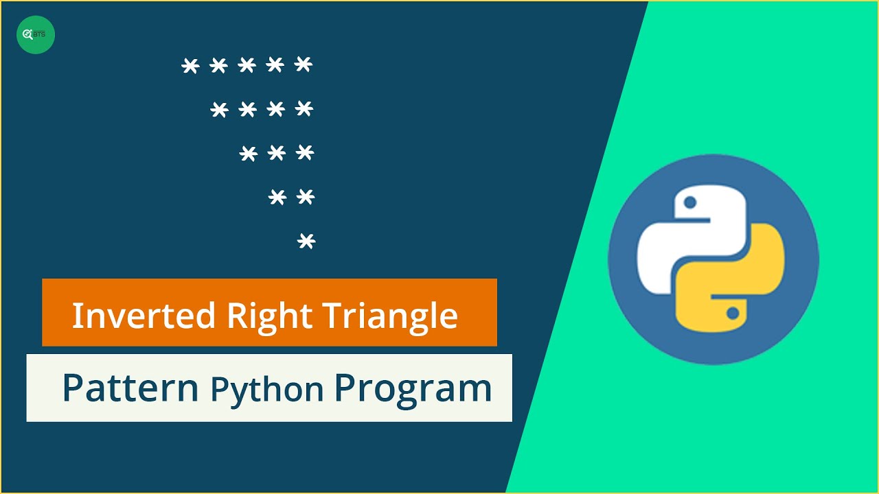 Inverted Right Triangle  Star Pattern  Python  Program  | Bangla Tech Series