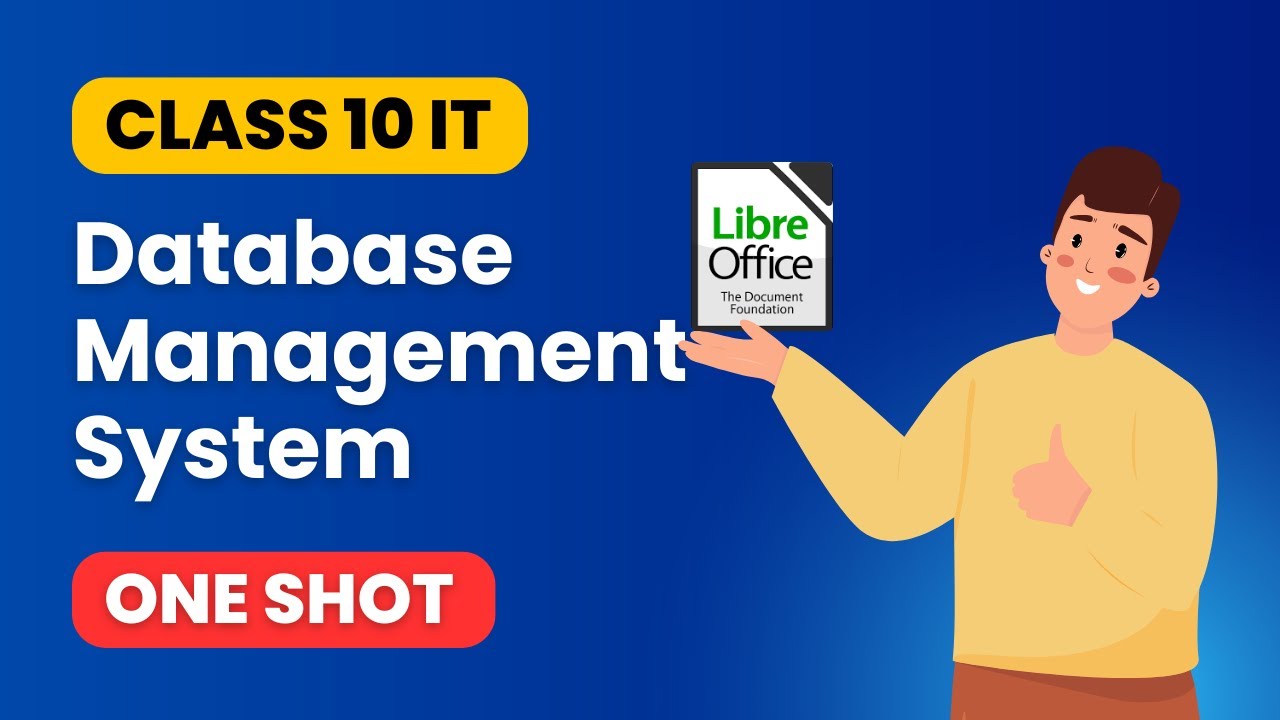 DBMS Class 10th |  DATABASE MANAGEMENT SYSTEM CLASS 10 IT  Animated one shot