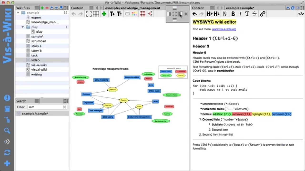 Vis-à-Wiki - a visual wiki