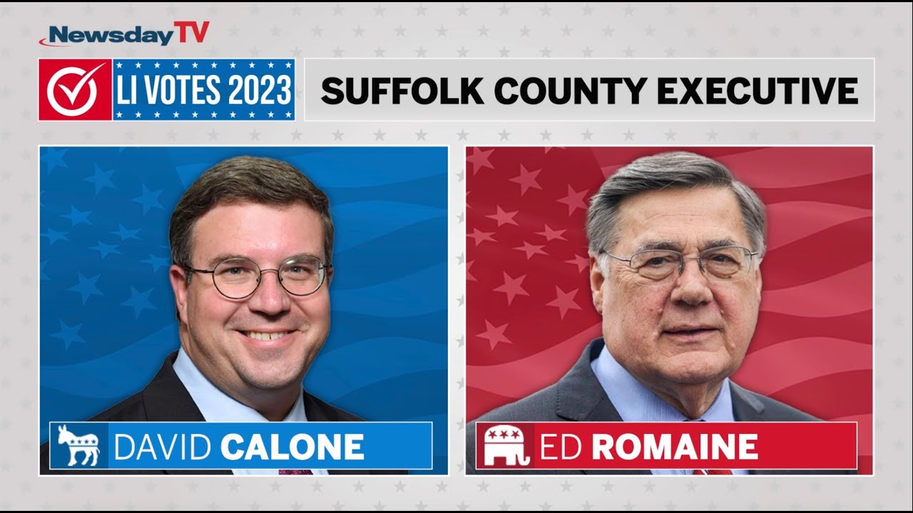 Suffolk County executive debate at Newsday Studios