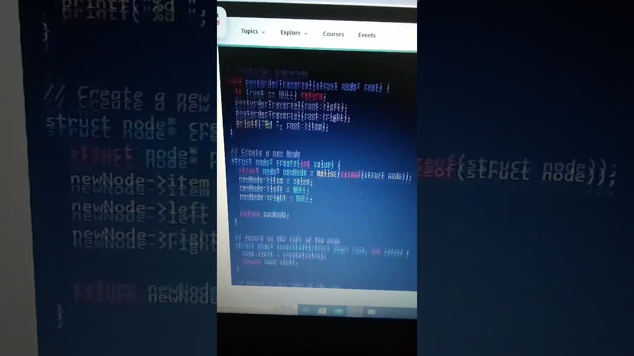 Binary tree in c #coding #hackerrank #datastructures #leetcode