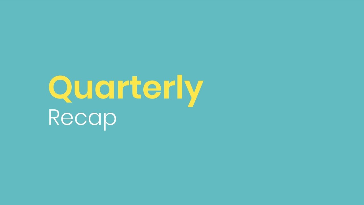 Quarterly Recap Video Template (Editable)
