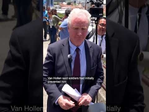 Sen. Van Hollen visits Abrego Garcia, man illegally deported to El Salvador
