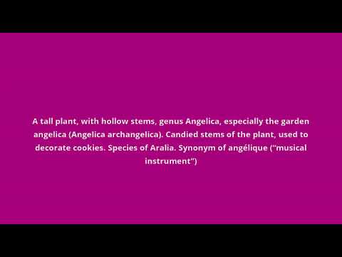 what is the meaning of angelica