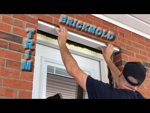 How to install exterior door trim on a brick house