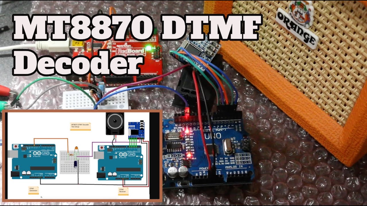 MT8870 DTMF Decoder Module - Arduino Test with PWM Audio Synth Tones