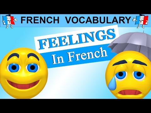 FRENCH WORDS - DESCRIBING FEELINGS / EMOTIONS IN FRENCH