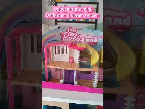 Unboxing the mini Barbie land dream house!! #barbie