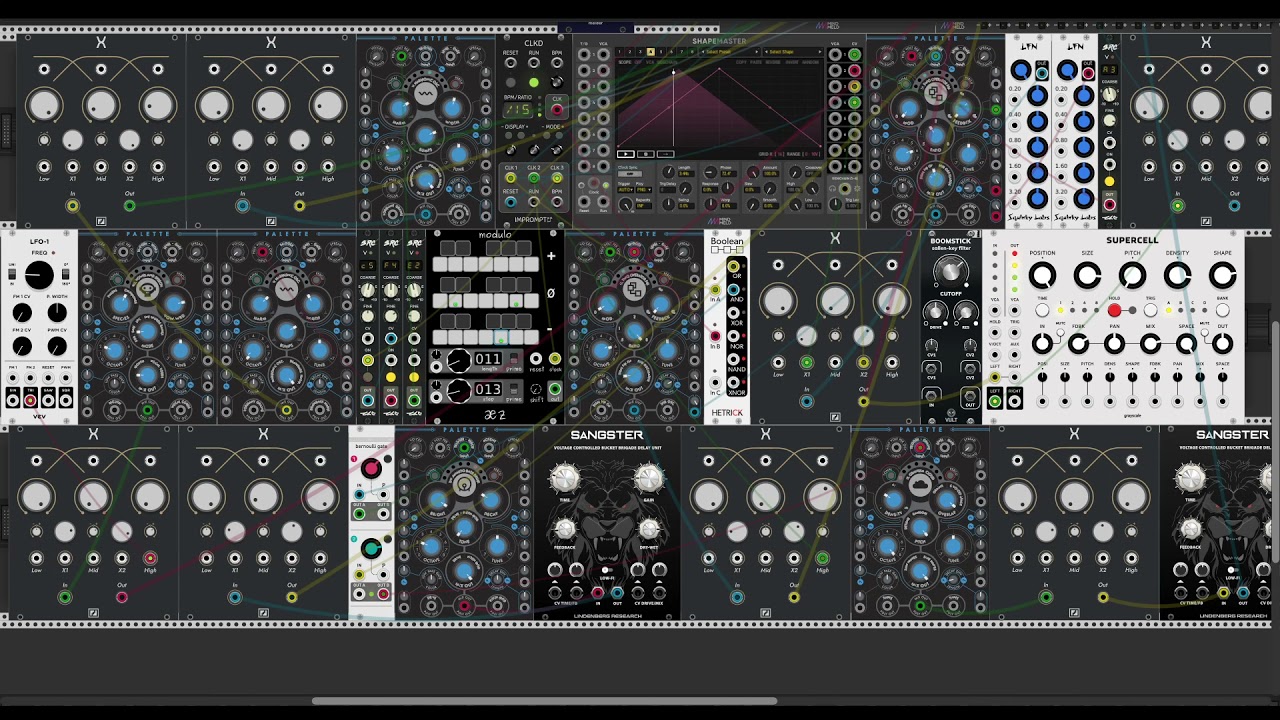 IDM MINIMAL DRONE patch in VCV Rack