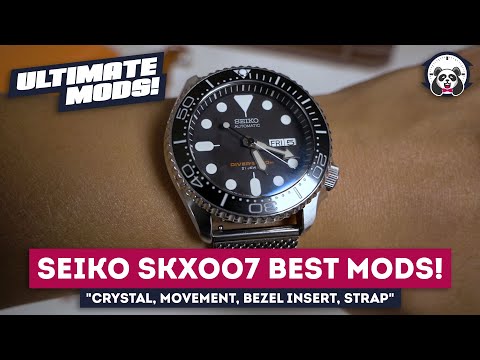 Best Seiko SKX Mods! Movement, Ceramic Bezel, Sapphire Crystal, Milanese Strap. SO SEXY!