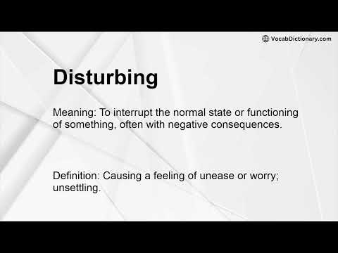Disturbing Meaning