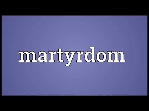 Martyrdom Meaning