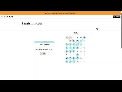 AI Solve New York Times Daily Strands Puzzle #483 6/30/2025 (ASMR)