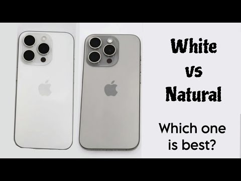 iPhone 16 Pro White vs Natural Titanium Color Comparison!