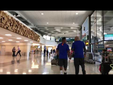 San Diego International Airport Terminal 1 Arrivals walkthru timelapse