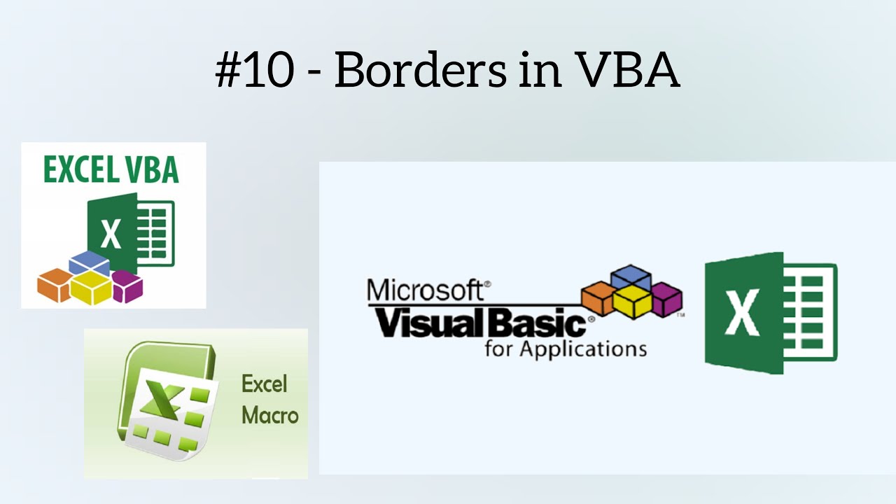 #10 Borders in VBA