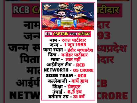 Rajat patidar/Rajat patidar biography/Rajat patidar batting/Rajat patidar biography in hindi#shorts