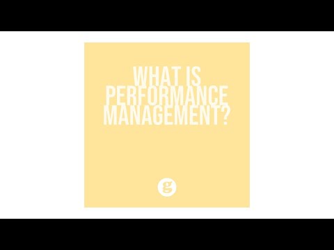 What is Performance Management?