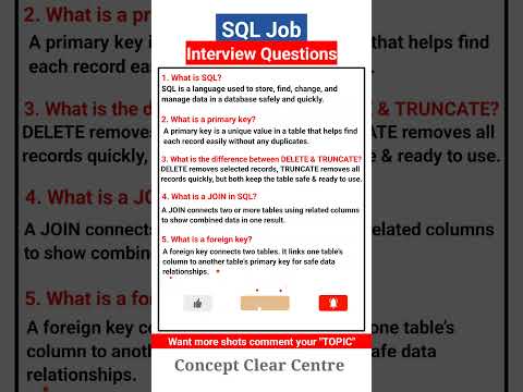 SQL Job Interview Questions and Answers to ace your Dream Job