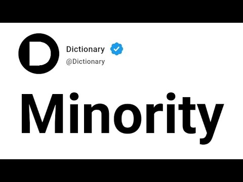 Minority Meaning In English
