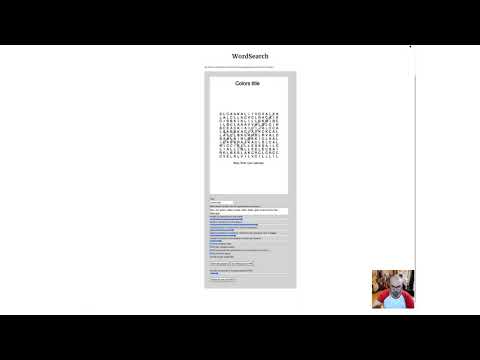 Wordsearch maker tutorial