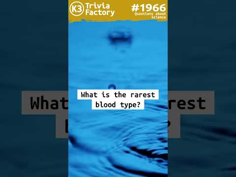 #1966: What is the rarest blood type?