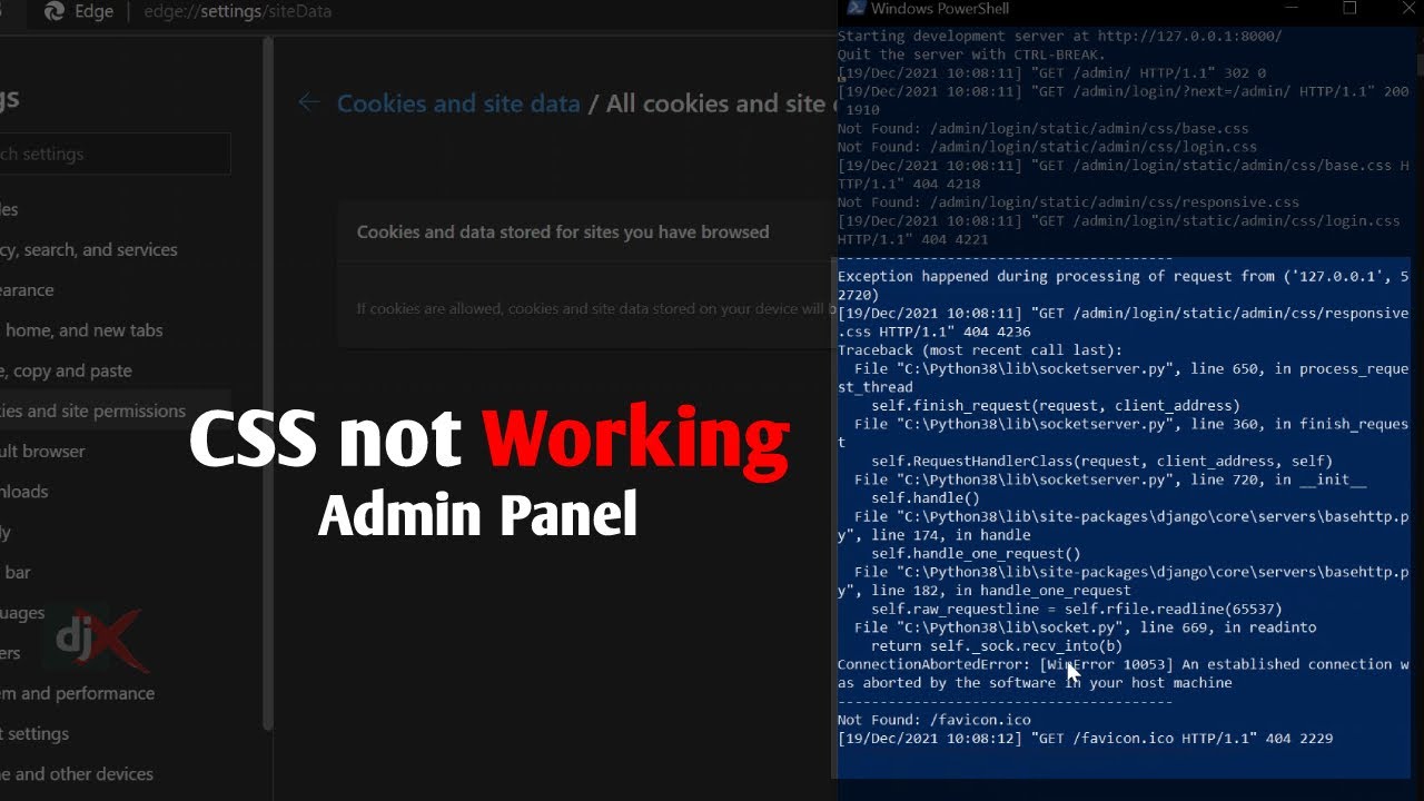 Django CSS not working in Admin Panel | Simple Mistake | CSS not working | Django error |