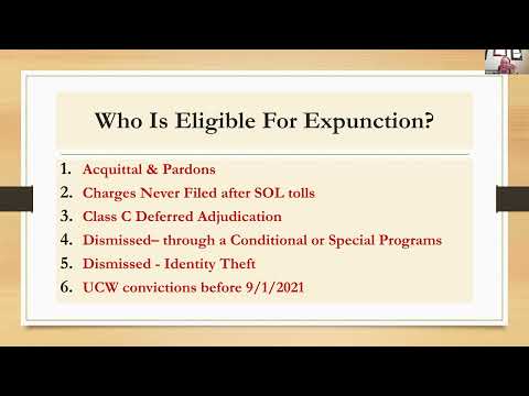 Make it Go Away: An Expunction and Nondisclosure CLE