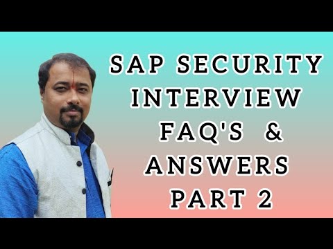 SAP SECURITY INTERVIEW : FAQS | EXPERT ANSWERS & EXPLANATION | PART 2 | ROLE CONCEPT