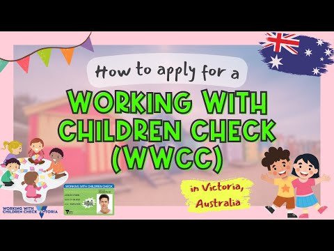 How to Apply for a WORKING WITH CHILDREN CHECK (WWCC) in Australia | Vien Mlbnn