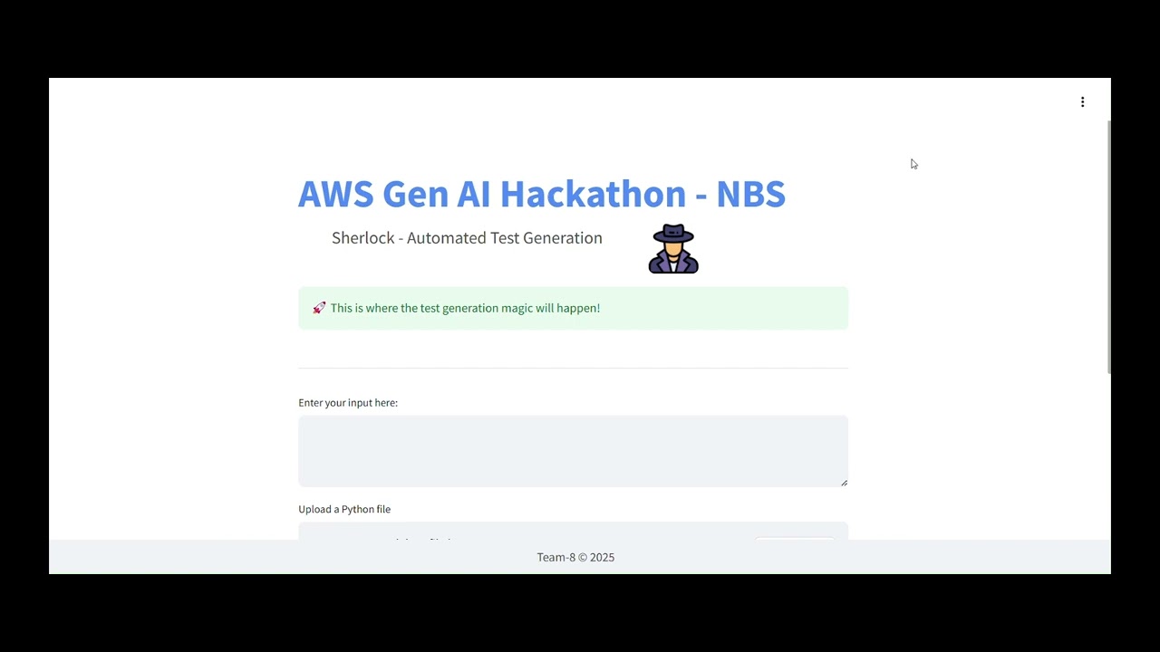 Automated Test Generation - Python Microservices at Scale | AWS Gen AI hackathon