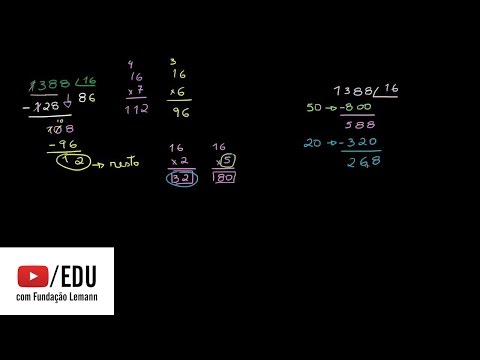 Divisão com o método de quociente parcial: introdução (vídeo) | Khan ...