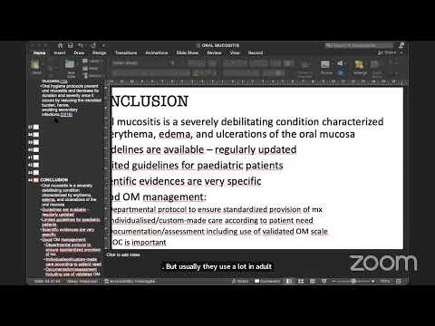 MAPD webinar 2024: Understanding & Managing Oral Mucositis