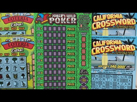 Loteria Extra!! Jokers Wild Poker!! California Crossword!!