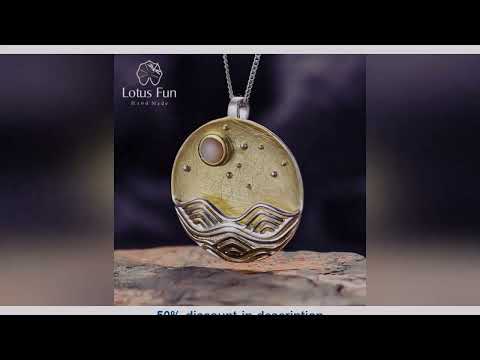 Latest Products You Must Know! Lotus Fun Real 925 Sterling Silver Natural Handmade Fine Jewelry Th
