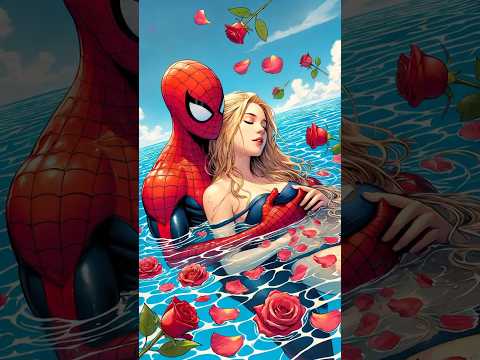 Spiderman & Mary Jane Romantic Moment | Spider Man Romantic Scene 💕🔥 #spiderman #marvel #shorts #mj