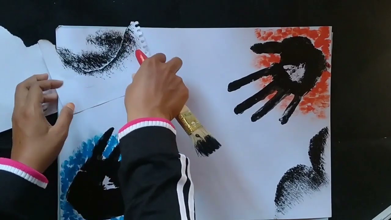 Membuat Gambar Tangan dengan Teknik Cetak Tinggi