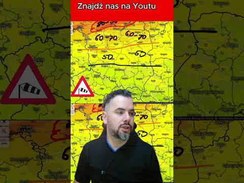 SILNY WIATR WE WTOREK. #prognoza #pogoda #polska #prognozapogody