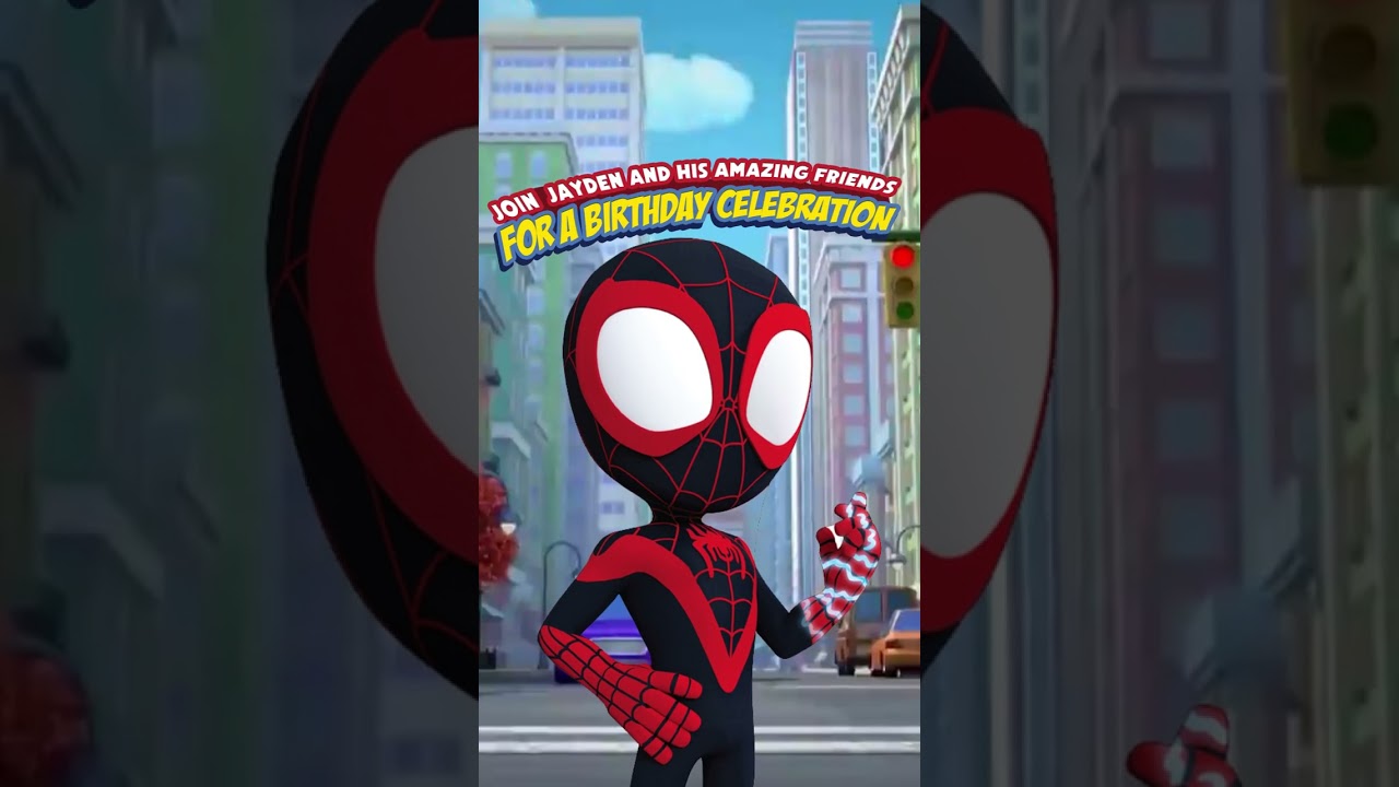 Spidey and his Amazing Friends AI-Powered Animated Invitation