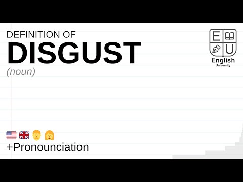 DISGUST meaning, definition & pronunciation | What is DISGUST? | How to say DISGUST