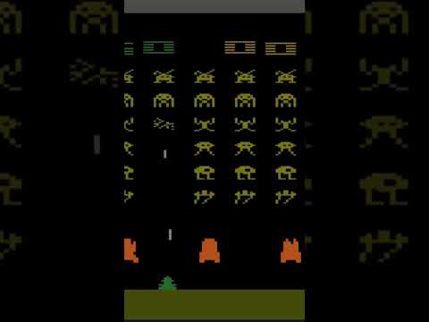 Could this be the first cheat code ever? 1980. Atari 2600 Space Invaders.