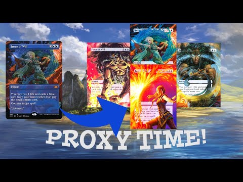 SPECIAL EDITION of Proxy Time! Start to Finish Full Art Proxy of 4 Different Force of Wills!