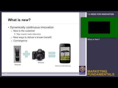 Topic 7.2 Need For Innovation - What is new?