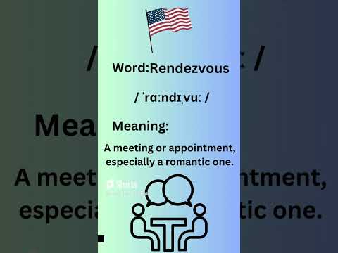 How to Pronounce Rendezvous in American Accent #learnenglish #learning
