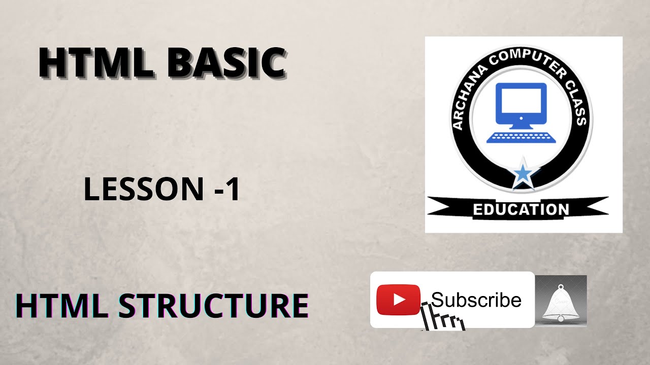 Lesson 1 ( HTML structure)  in HINDI # html # html tutorial # html tution for beginners # learn html
